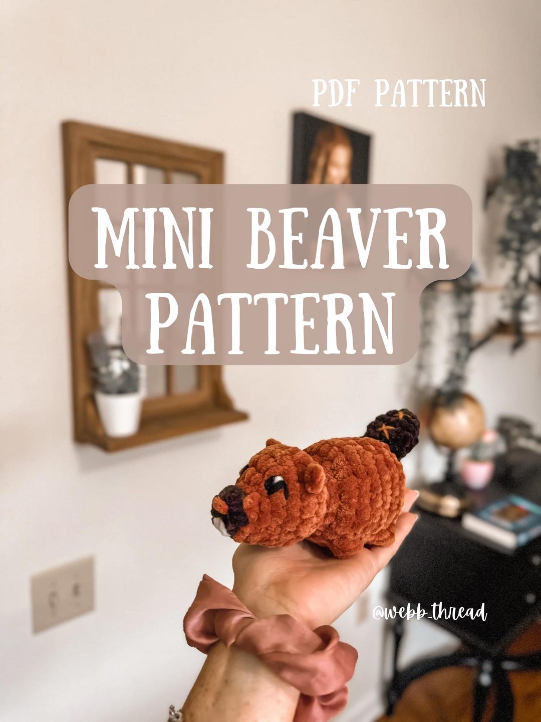 No-sew Mini Beaver Pattern - Etsy