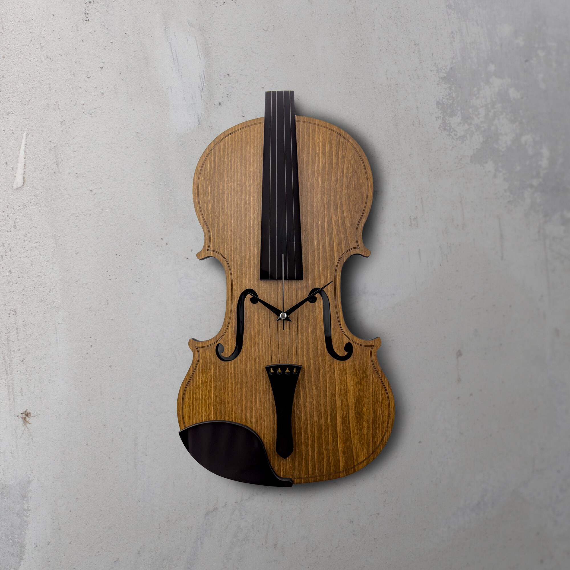 Violin Wall Clock, Musician Gift, Unique Musician Decor Piece, Clock ...