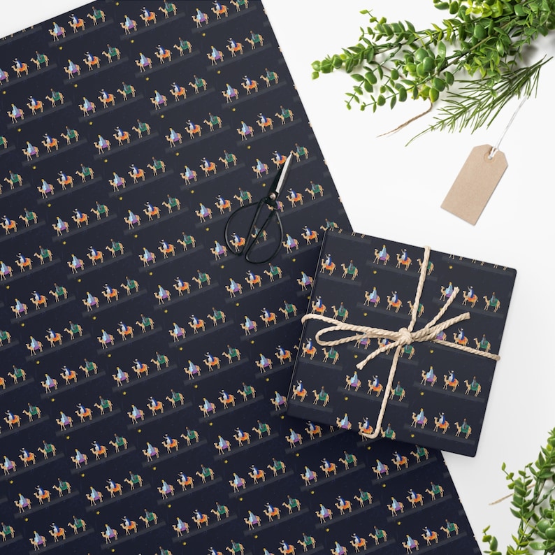 Three Wise Men Collage Wrapping Paper - Etsy