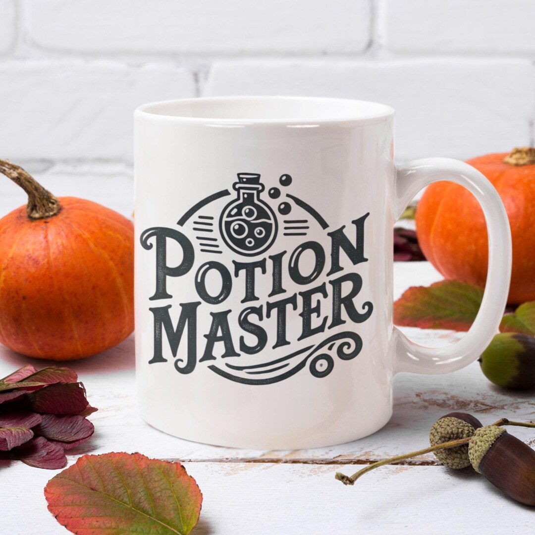 Potion Master Mug Halloween Wizard Decor Witchy Coffee Cup Magic Potion ...