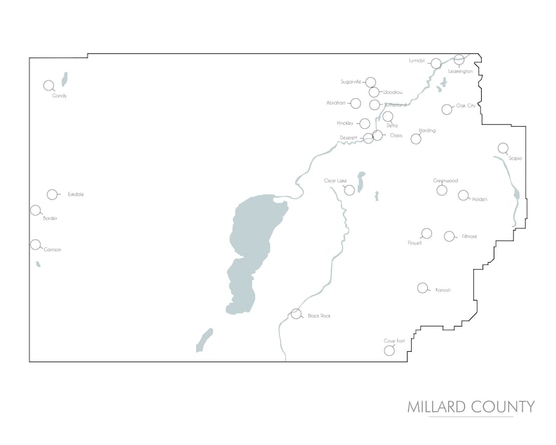 Maps of Utah Counties - 30- 16 X 20 Maps - Etsy