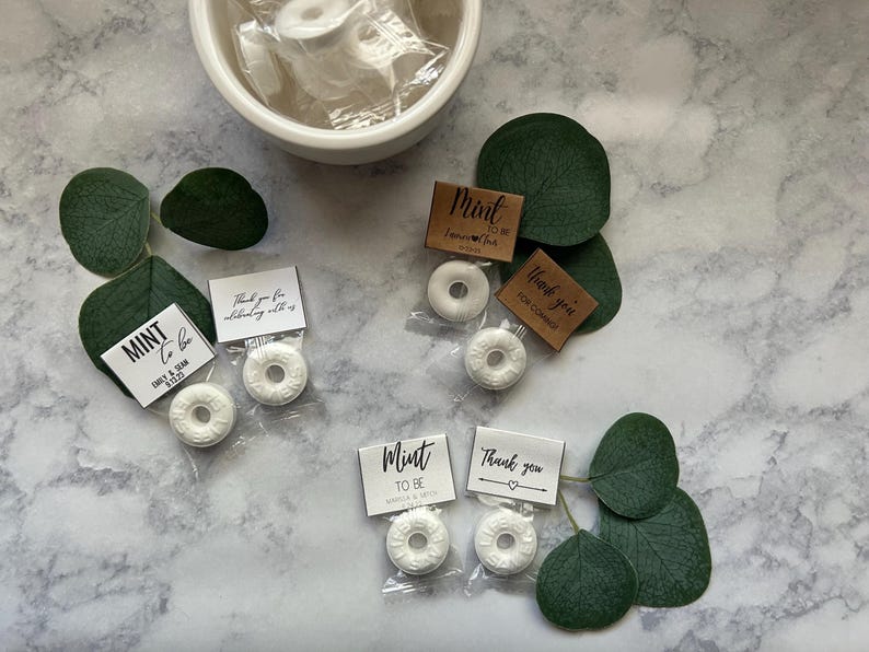 Mint to Be Wedding Favor Tags - DIGITAL DOWNLOAD - Etsy