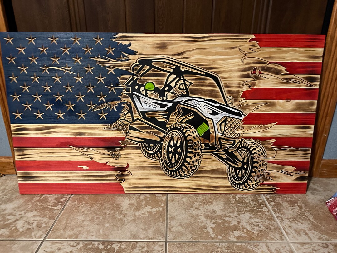 ATV Razor American Flag - Etsy