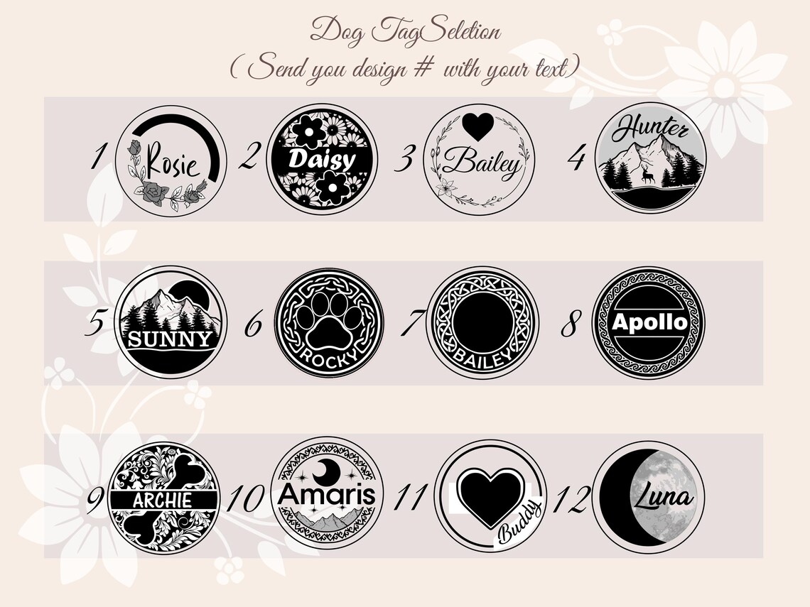 Custom Engraved Wood Dog Tag With Stunning Abalone Shell Inlay - Etsy