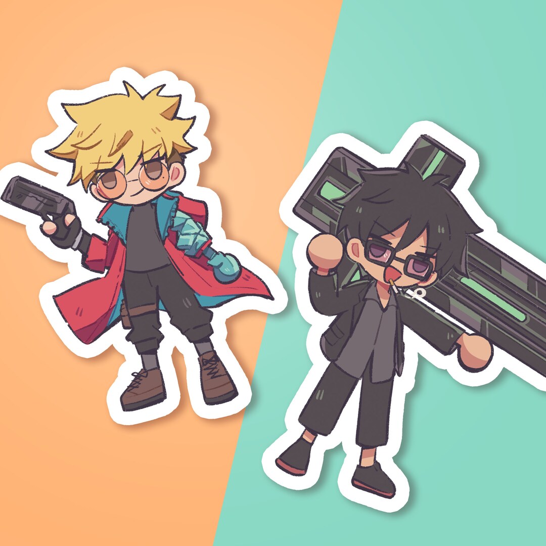 Cute Plant Gun Guys Stickers - Etsy