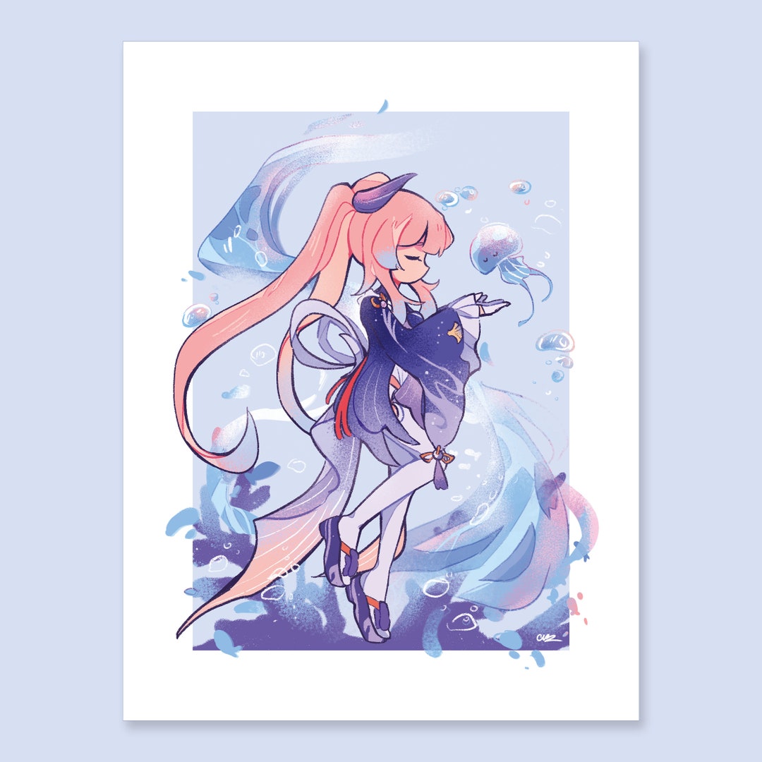 Fish Princess Print - Etsy