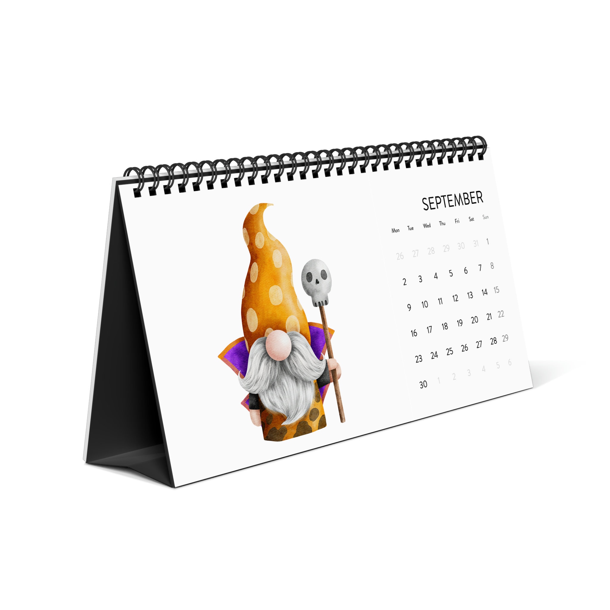 Simplex Desk Calendar (2025 Grid),dad Inspired Gnome, Gnome Lovers ...
