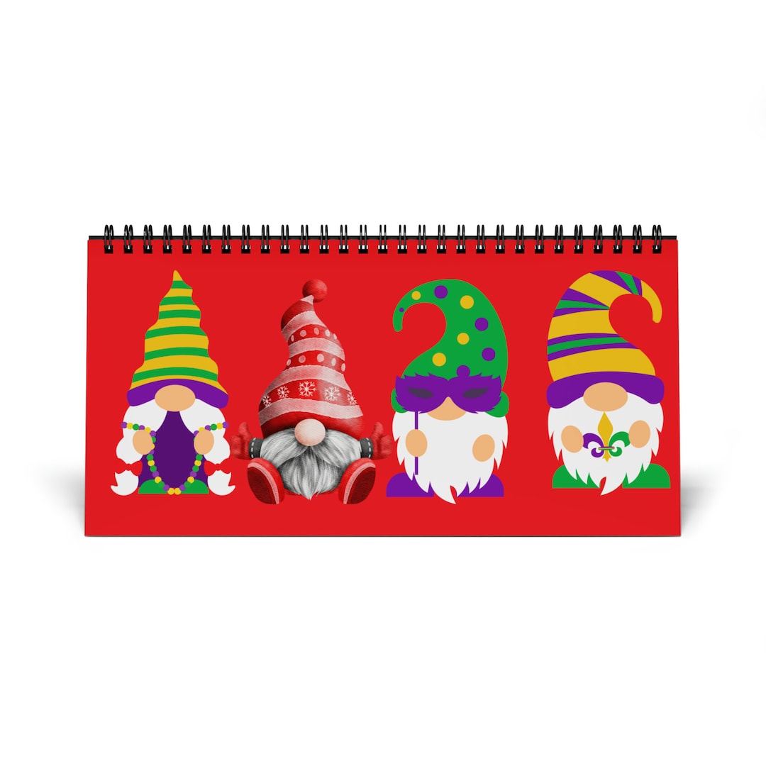 Desktop Calendar 2024 Gridgnome Inspired, Gnome Lovers, Gnome ...