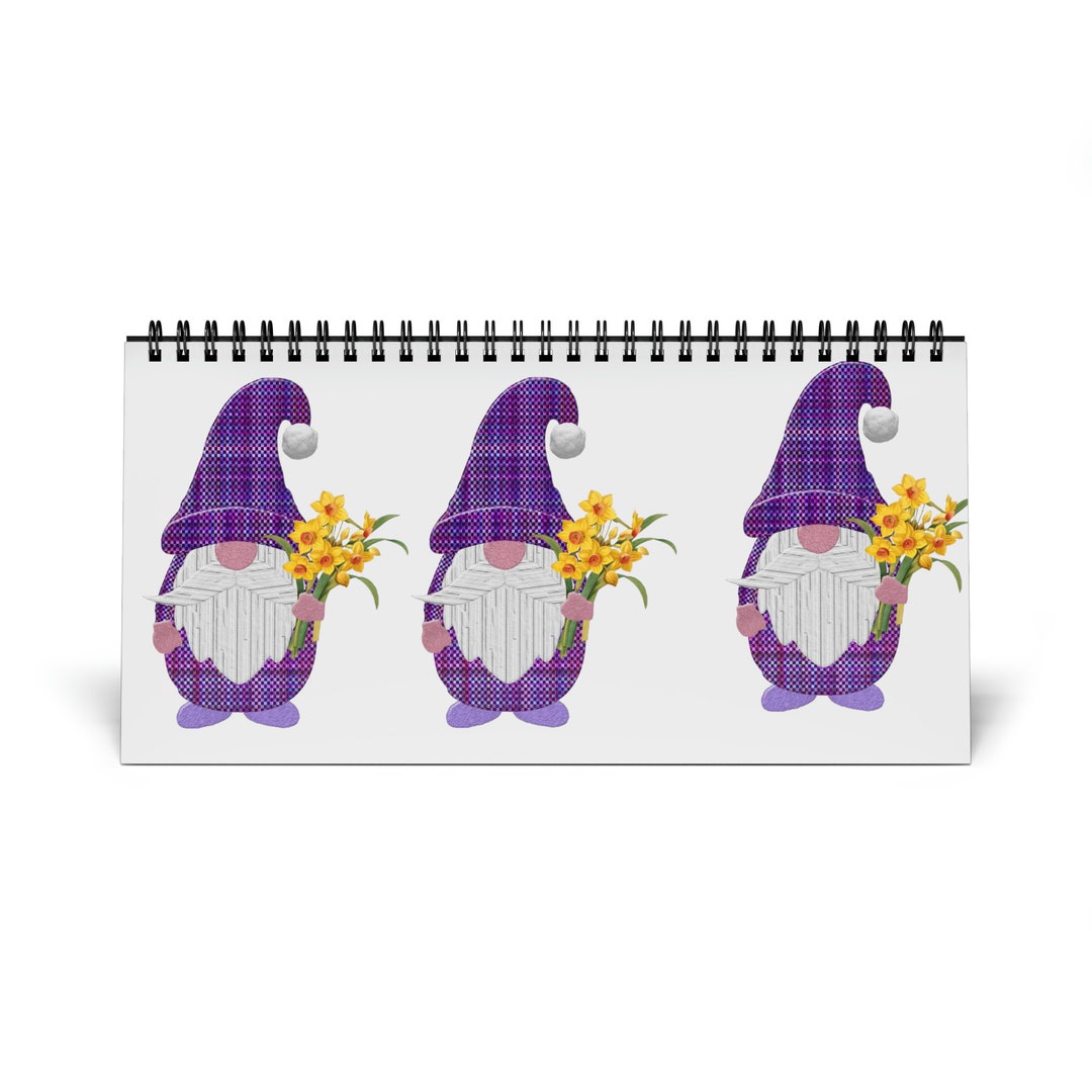 Desktop Calendar (2025 Grid), Gnome Lovers, Gnomes, Gnome Collectors ...