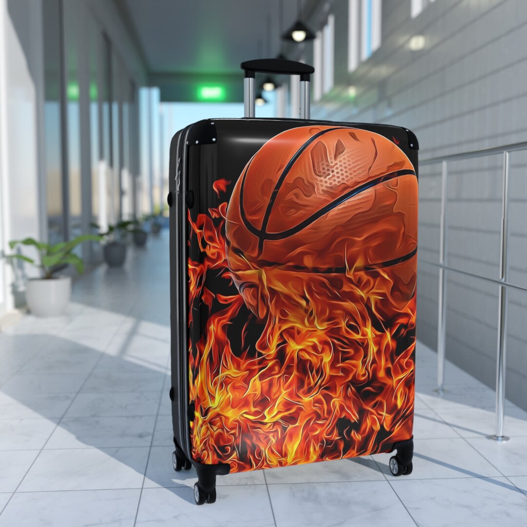 Suitcase,basket Fan, Basketball Lover, Sports Inspired, Ball Inspired ...
