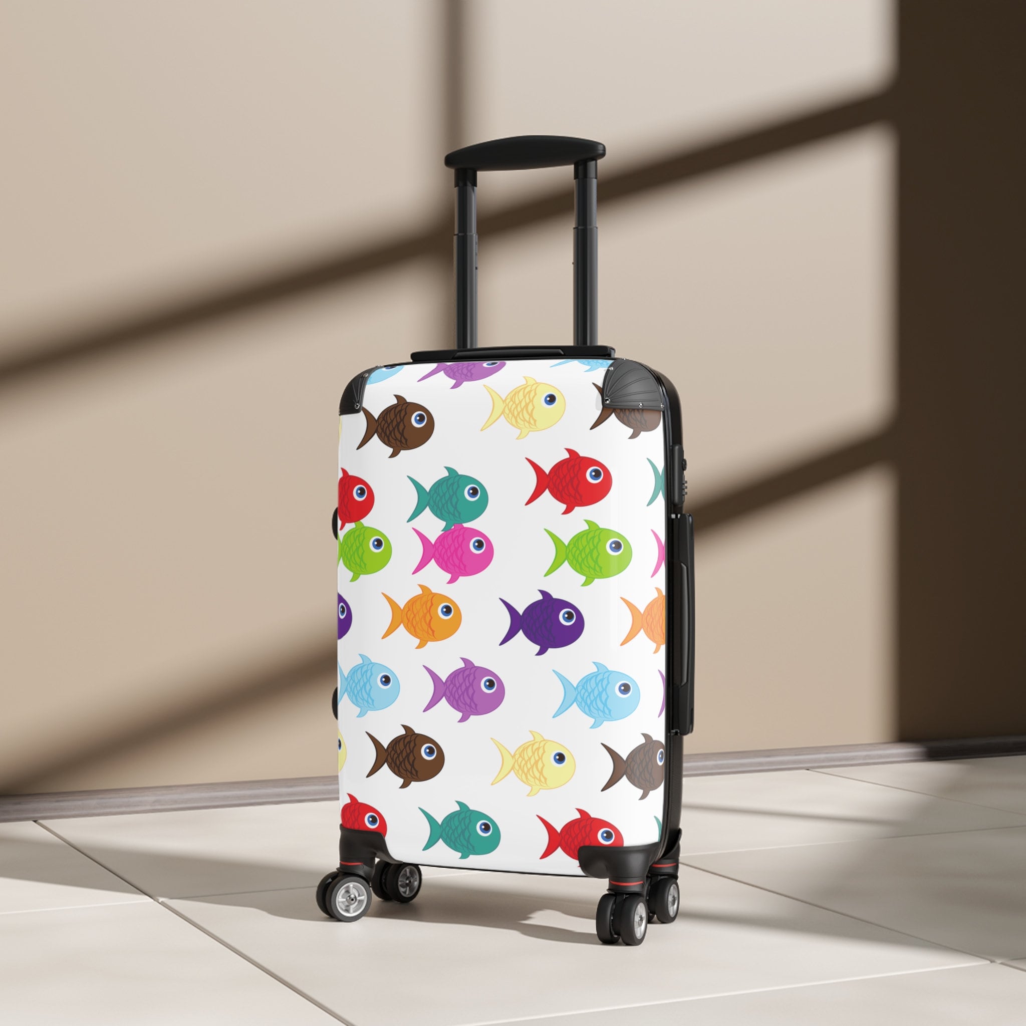 Suitcase, Fish Inspired, 360 Degree, Swivel Wheels, Stylish ...