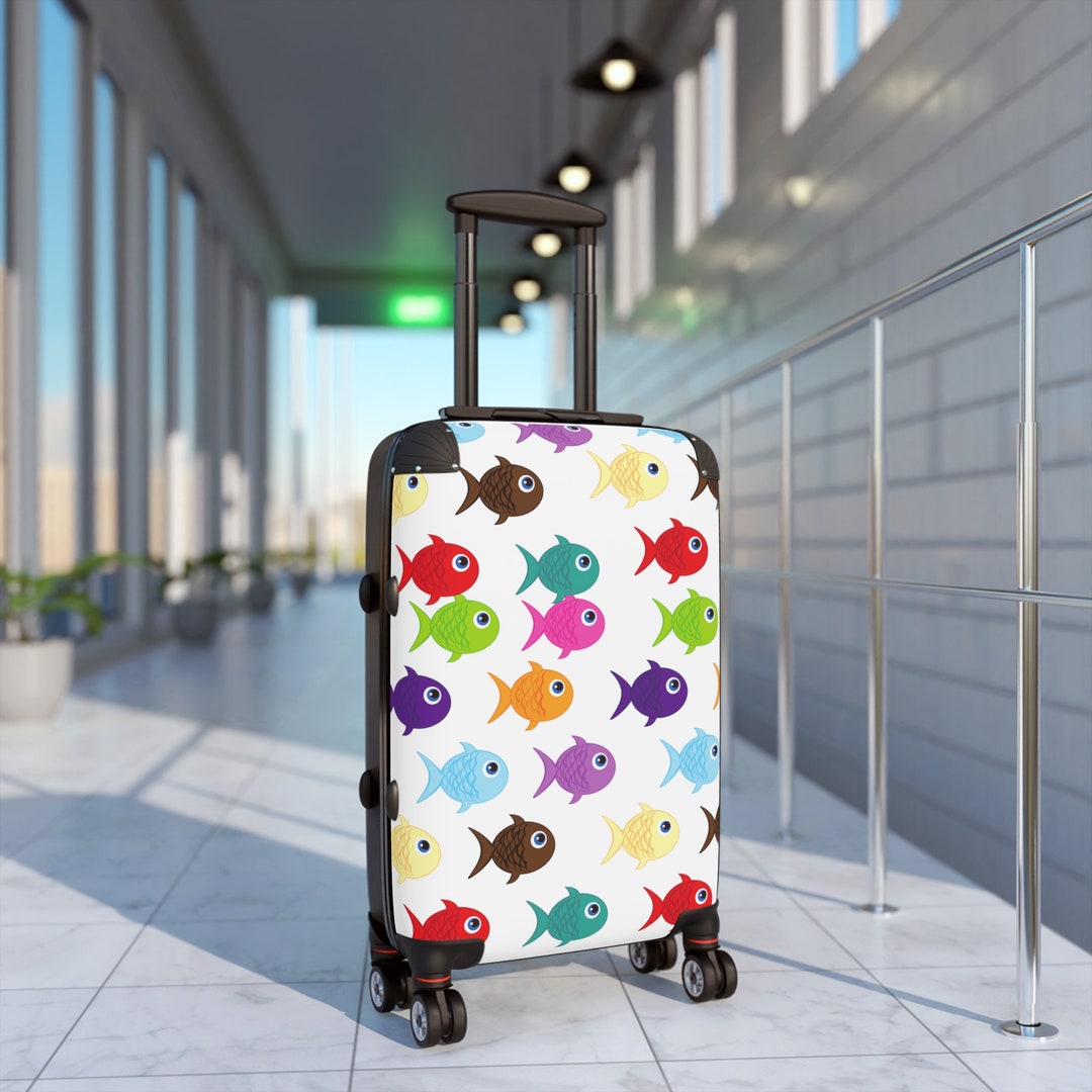 Suitcase, Fish Inspired, 360 Degree, Swivel Wheels, Stylish ...