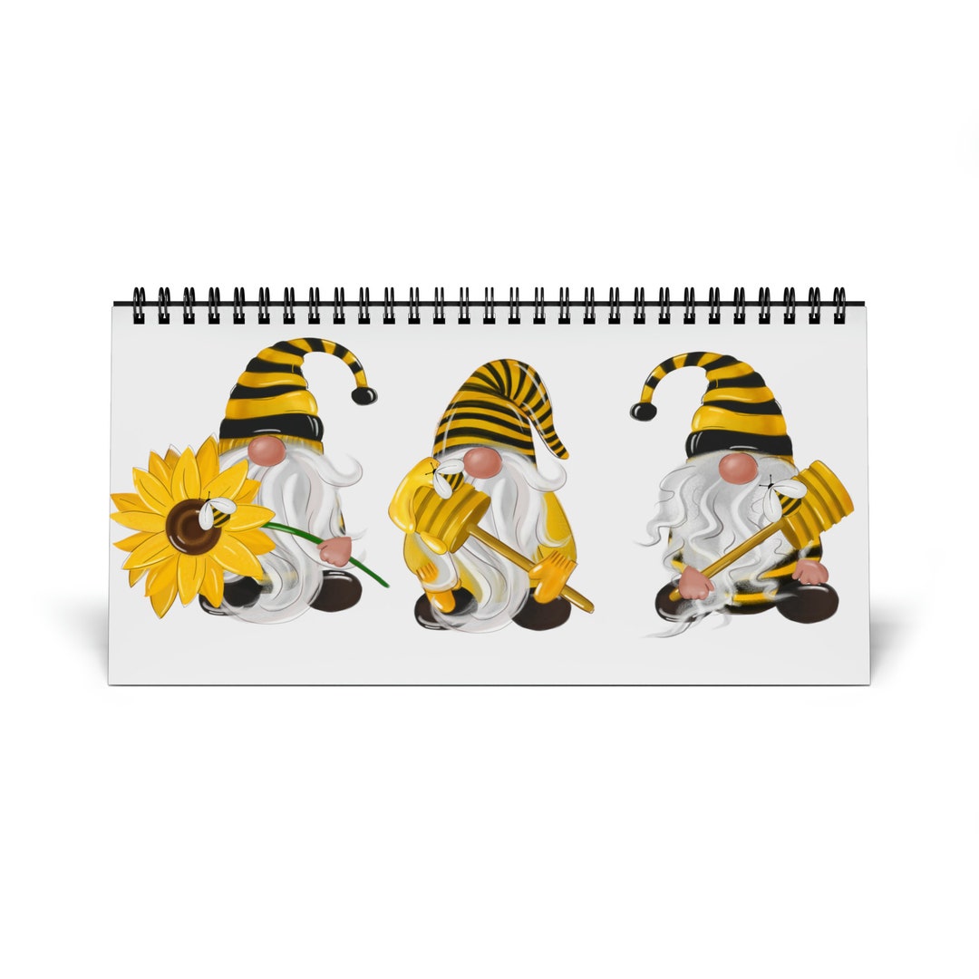 Desktop Calendar (2025 Grid),gnome Inspired, Gnome Collectors, Gnome ...