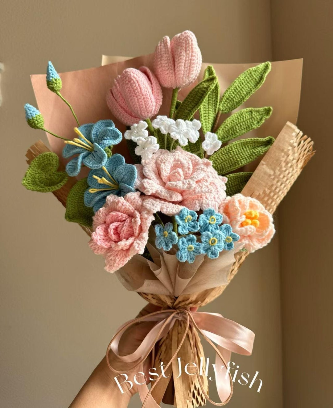 Handmade Crochet Flower Bouquet: Everlasting Floral Gift - Etsy