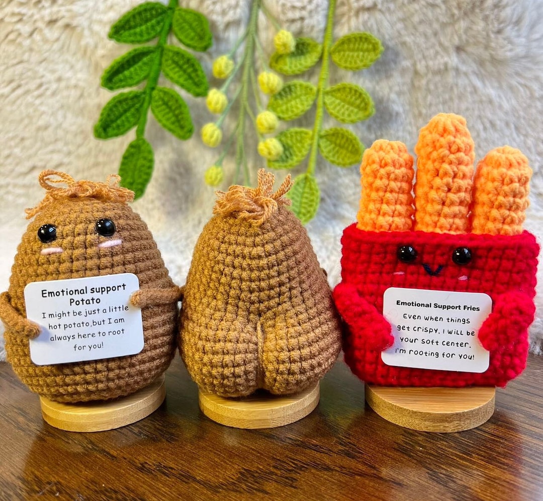 Unique Handmade Crochet Big Butt Positive Potato+emotional Support ...