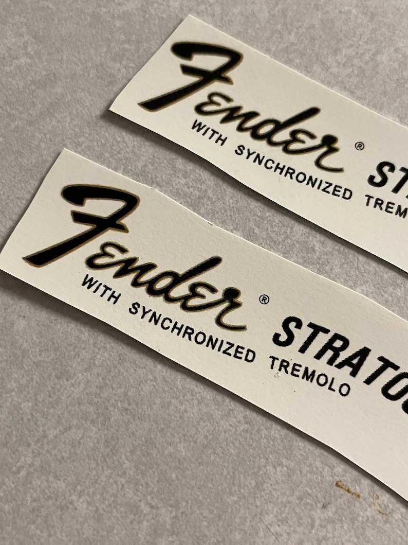 Fender Large Headstock Waterslide Logo - Etsy