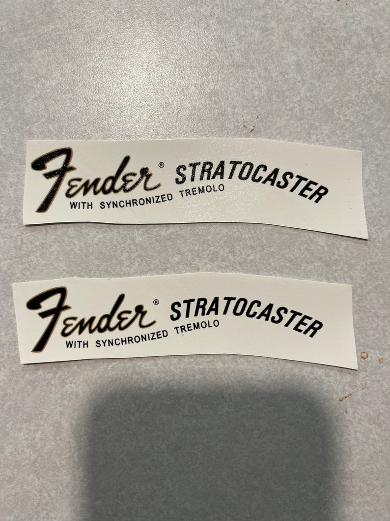 Fender Large Headstock Waterslide Logo - Etsy