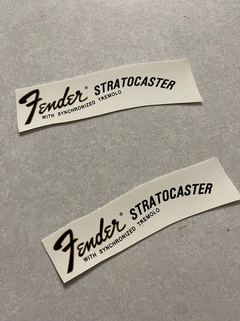 Fender Large Headstock Waterslide Logo - Etsy