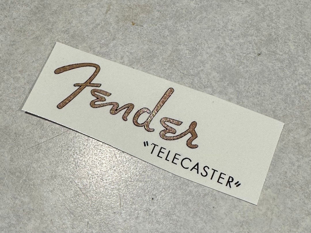 Fender Telecaster Waterslide Headstock Logo Without Patent Numbers - Etsy