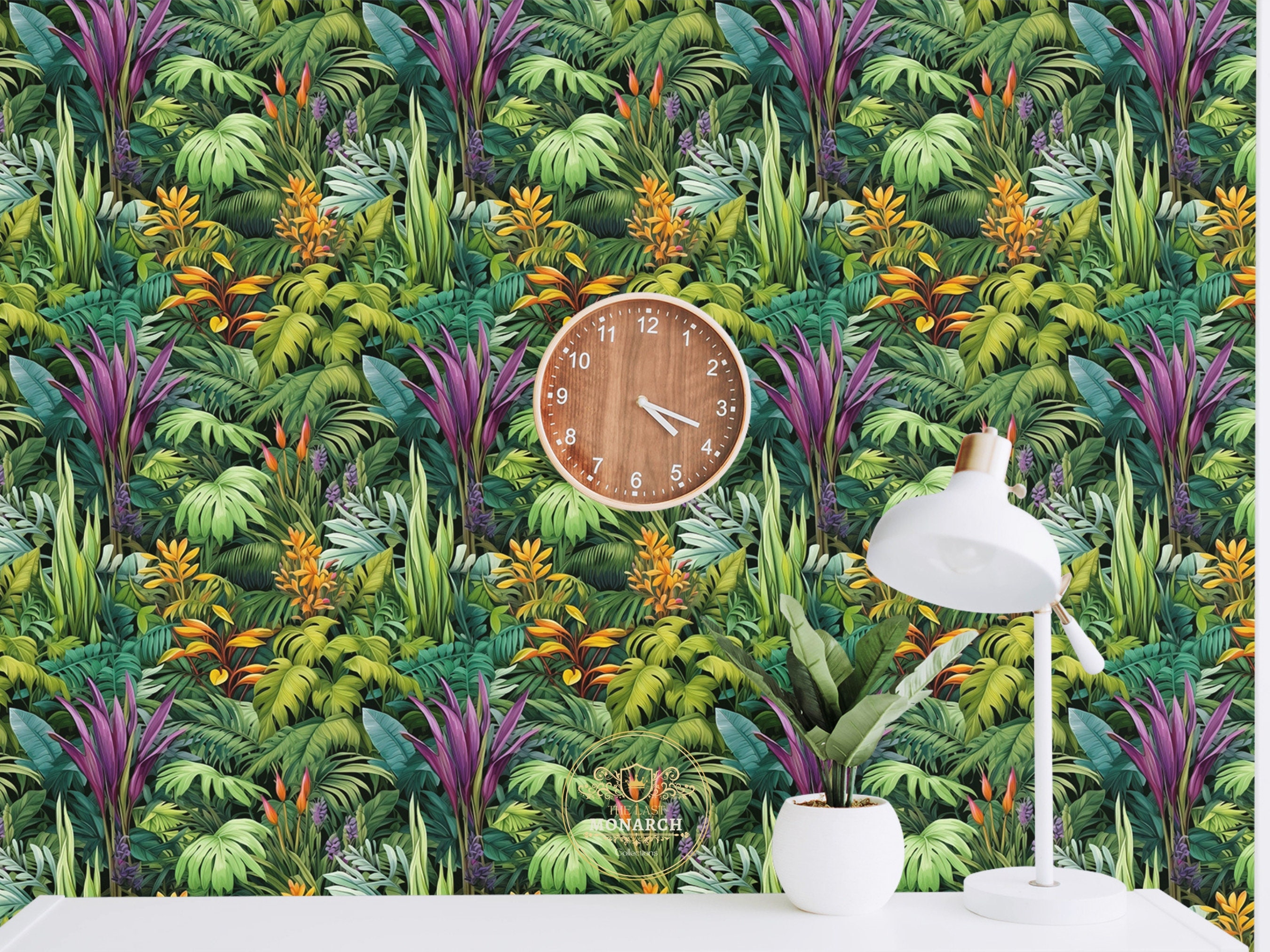 Tropical Jungle Digital Paper Pack Seamless Patterns, Scrapbooking ...