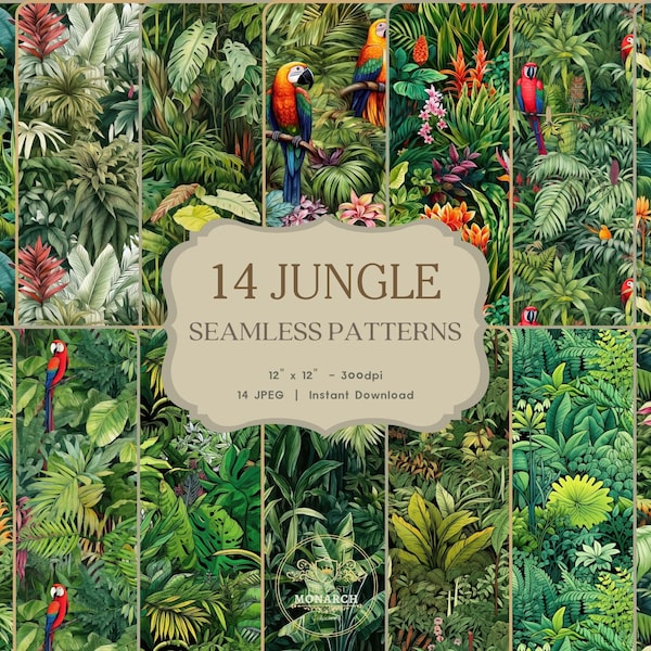 Jungle Wall Paper - Etsy