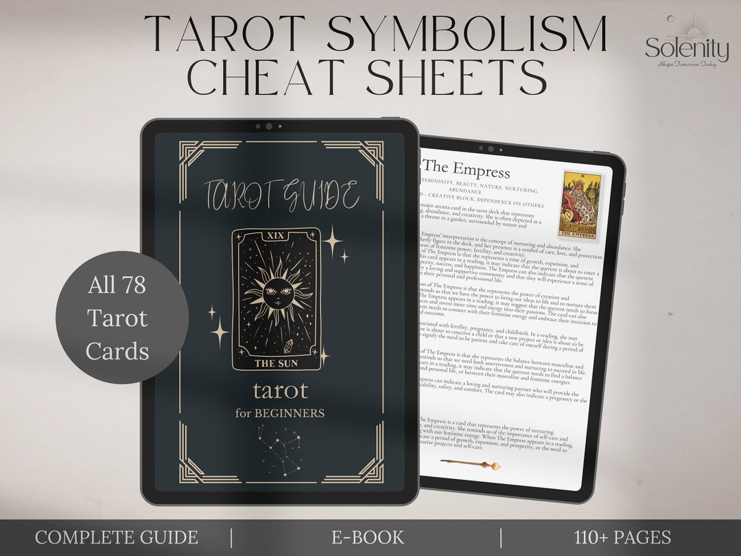 110 Page Digital Tarot Guide for Beginners, Comprehensive Guide to ...