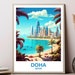 Doha Travel Wall Art, Doha Skyline, Doha Qatar Wall Art Poster, City ...