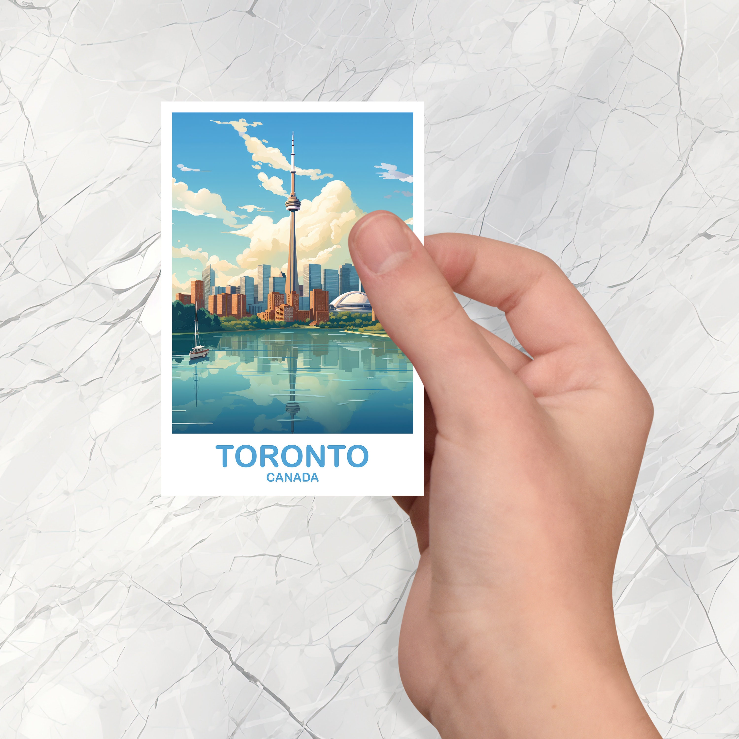 Toronto Travel Sticker Decal, Ontario Travel Sticker, Toronto Sticker ...
