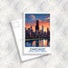 New York Travel Postcard, Manhattan Skyline Postcard, Big Apple ...