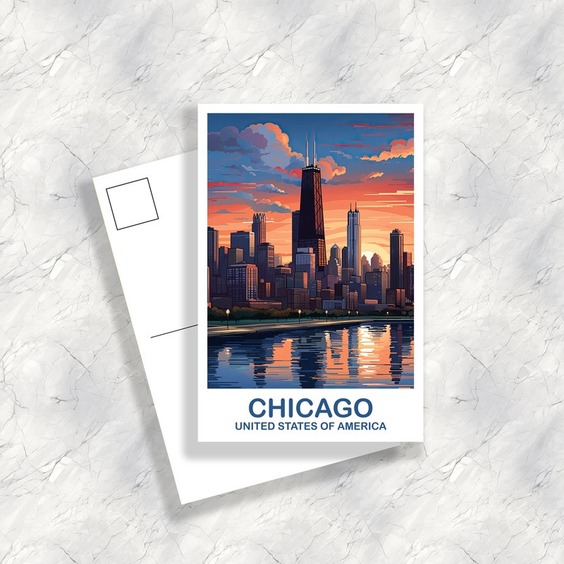 Chicago Postcard - Etsy