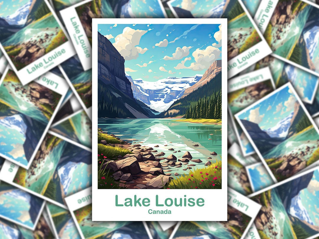Lake Louise Travel Sticker Decal, Banff National Park Travel Sticker ...