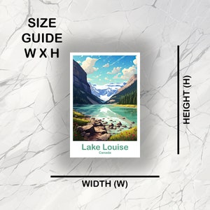 Lake Louise Travel Sticker Decal, Banff National Park Travel Sticker ...