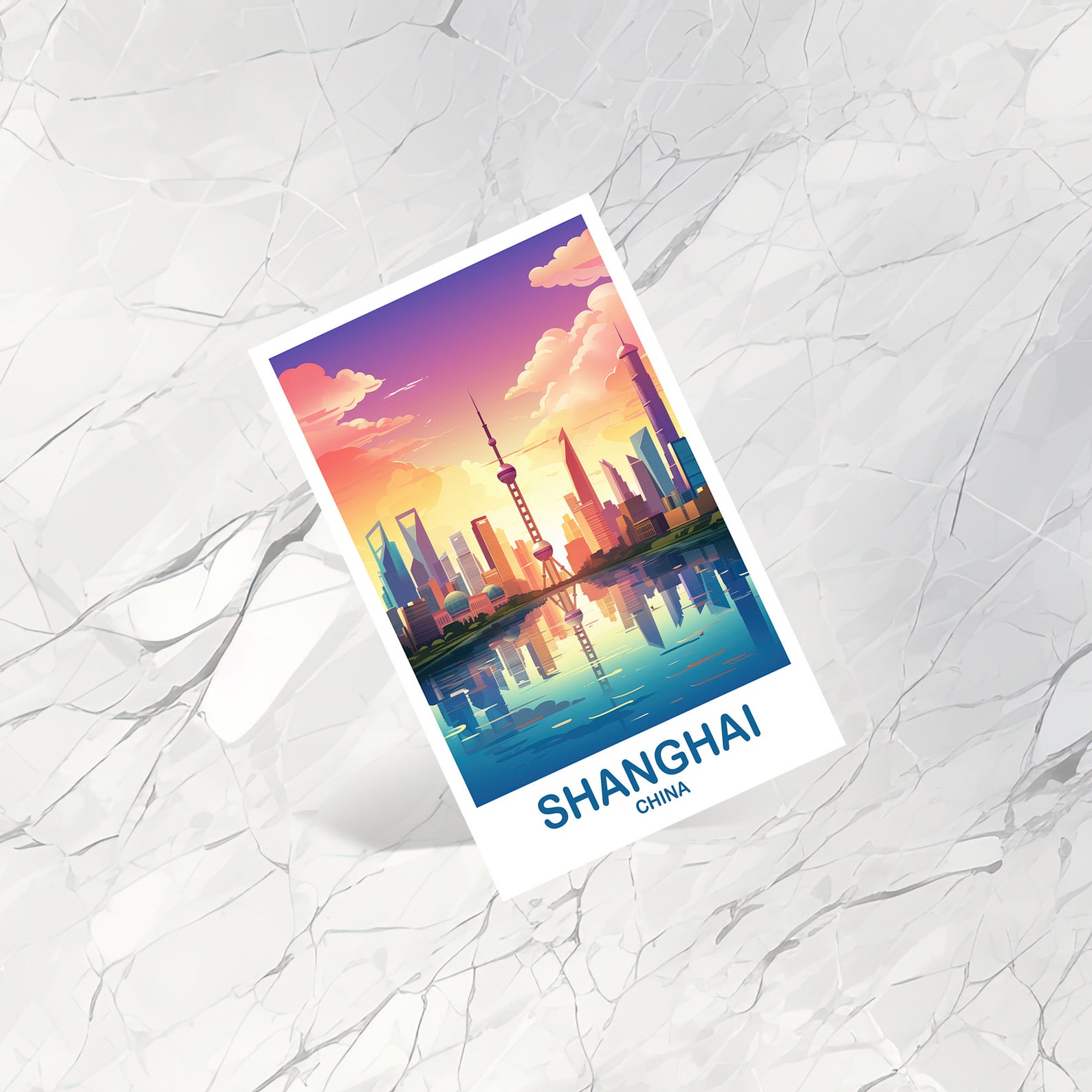 Shanghai China Travel Postcard, Shanghai Postcard, Travel Card, Travel ...