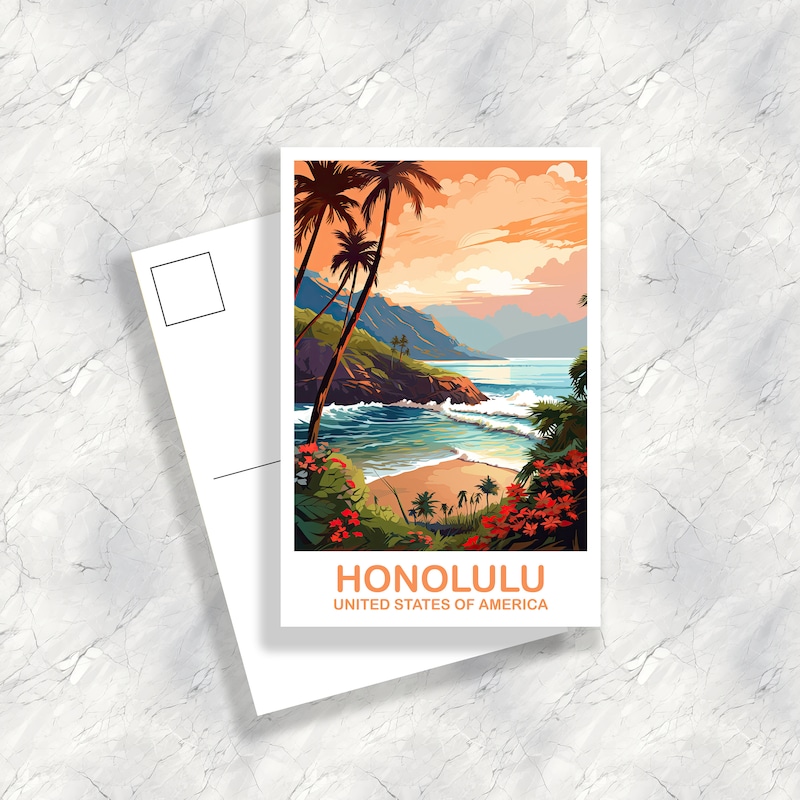 Hawaiian Postcard - Etsy