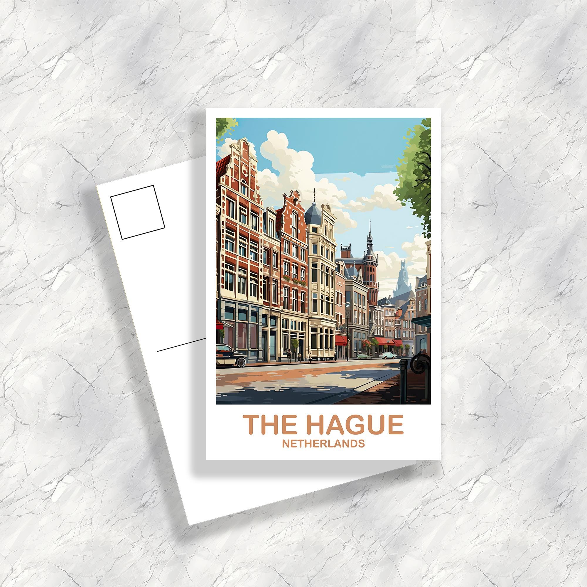 The Hague Netherlands Travel Postcard Art Netherlands Postcard Art the ...