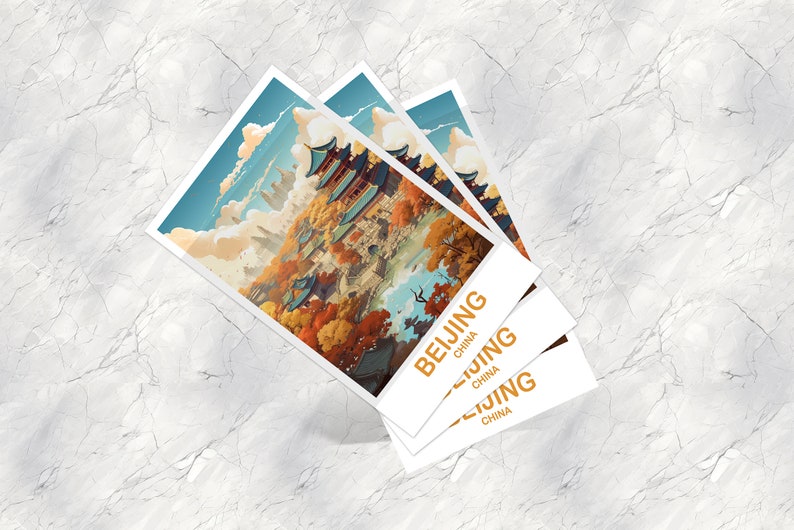 Beijing China Travel Postcard, Beijing Postcard, Travel Card, Landscape ...
