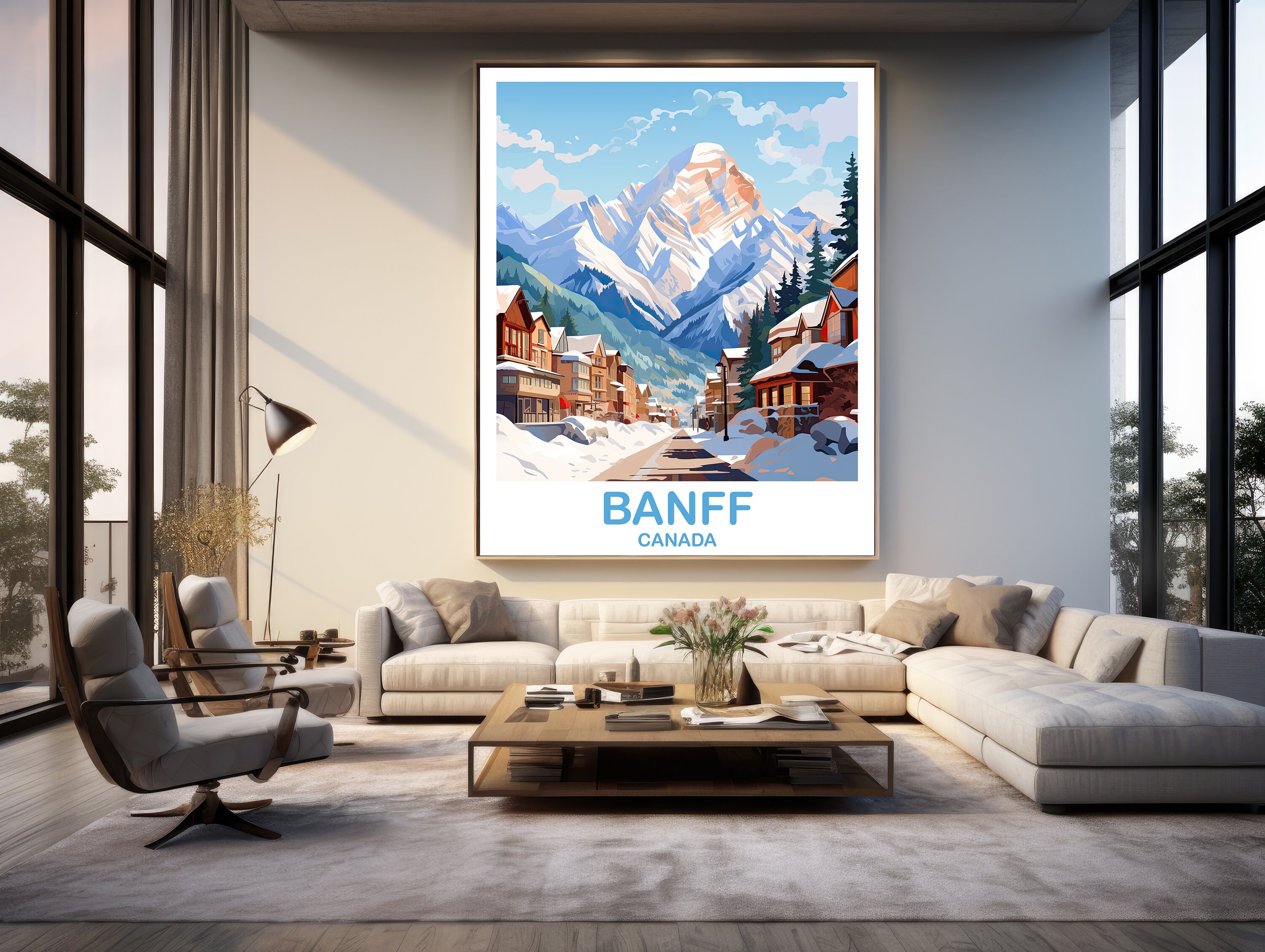 Banff Travel Wall Art Print, Alberta Wall Art, Banff National Park ...
