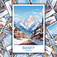 Banff National Park Sticker: Moraine Lake Vinyl Decal - Etsy