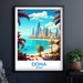 Doha Travel Wall Art, Doha Skyline, Doha Qatar Wall Art Poster, City ...