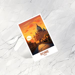 Rome Italy Travel Postcard, Rome Travel Postcard, Italy Postcard, Rome ...