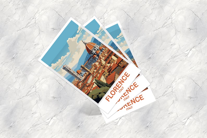 Florence Italy Travel Postcard, Florence Travel Art Postcard, Italy ...