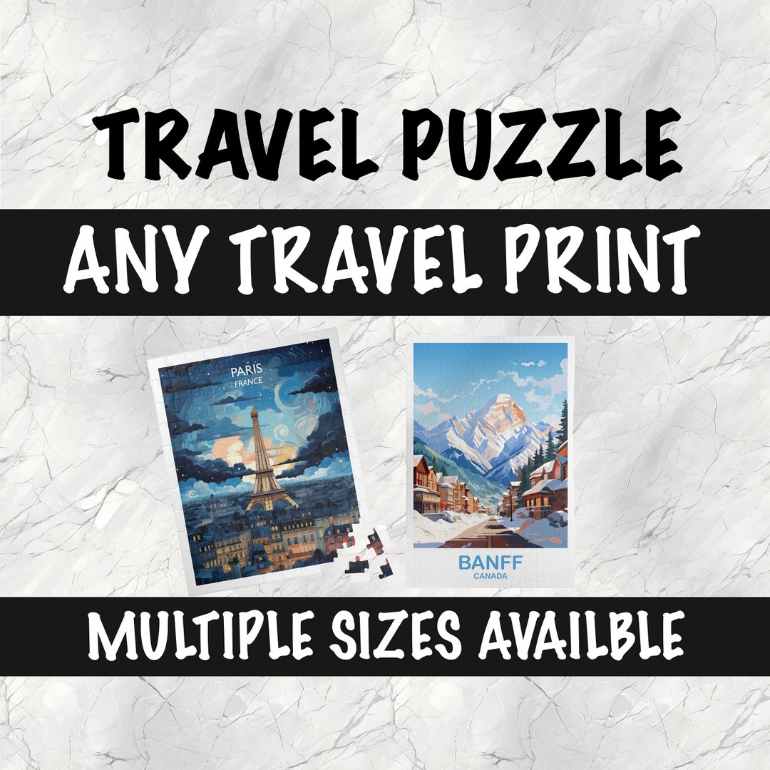 Personalized Travel Puzzle Art, Custom Travel Puzzle Travel Puzzles ...