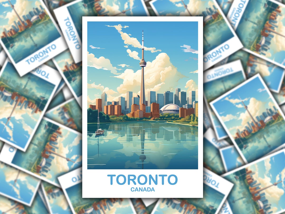 Toronto Travel Sticker Decal, Ontario Travel Sticker, Toronto Sticker ...