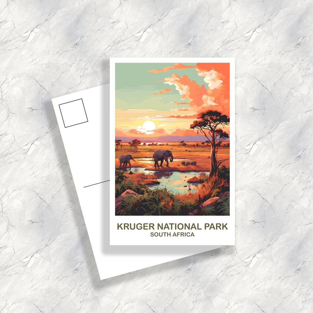 Kruger National Park Postcard, Kruger National Park South Africa ...