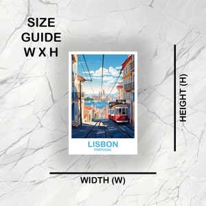 Lisbon Travel Sticker Art, Portugal Travel Sticker Art, Lisbon Wall Art ...