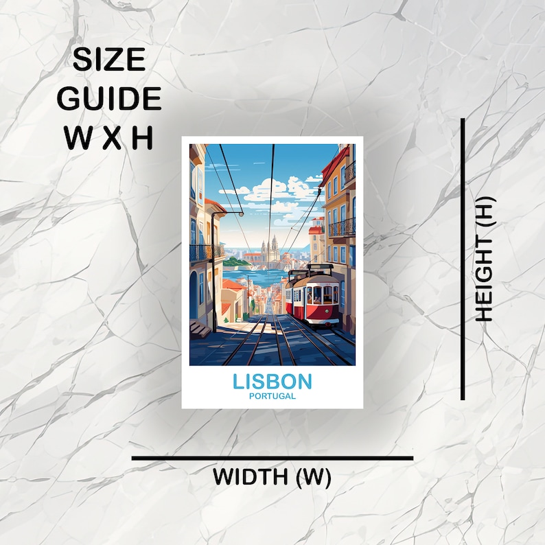 Lisbon Travel Sticker Art, Portugal Travel Sticker Art, Lisbon Wall Art ...