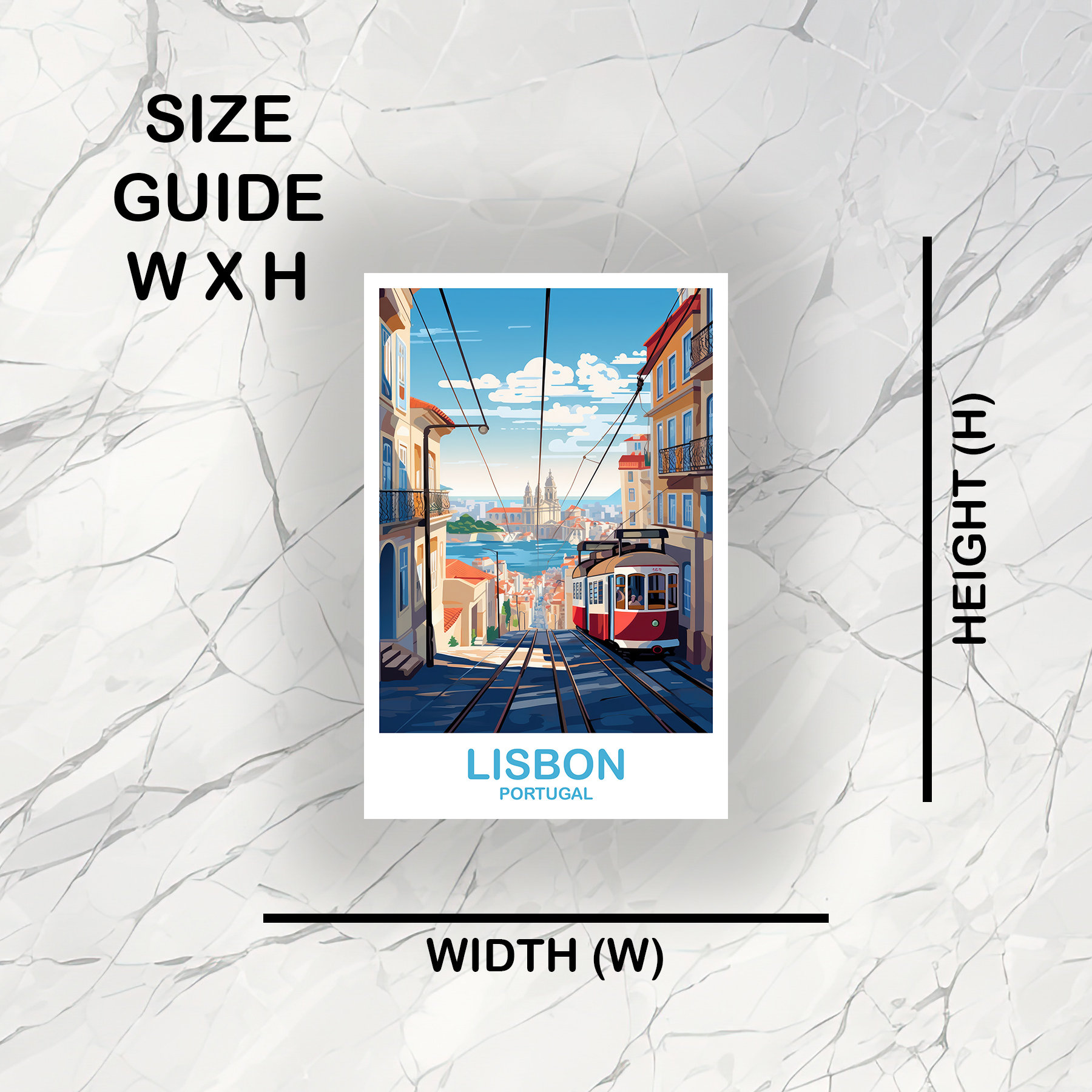 Lisbon Travel Sticker Art, Portugal Travel Sticker Art, Lisbon Wall Art ...