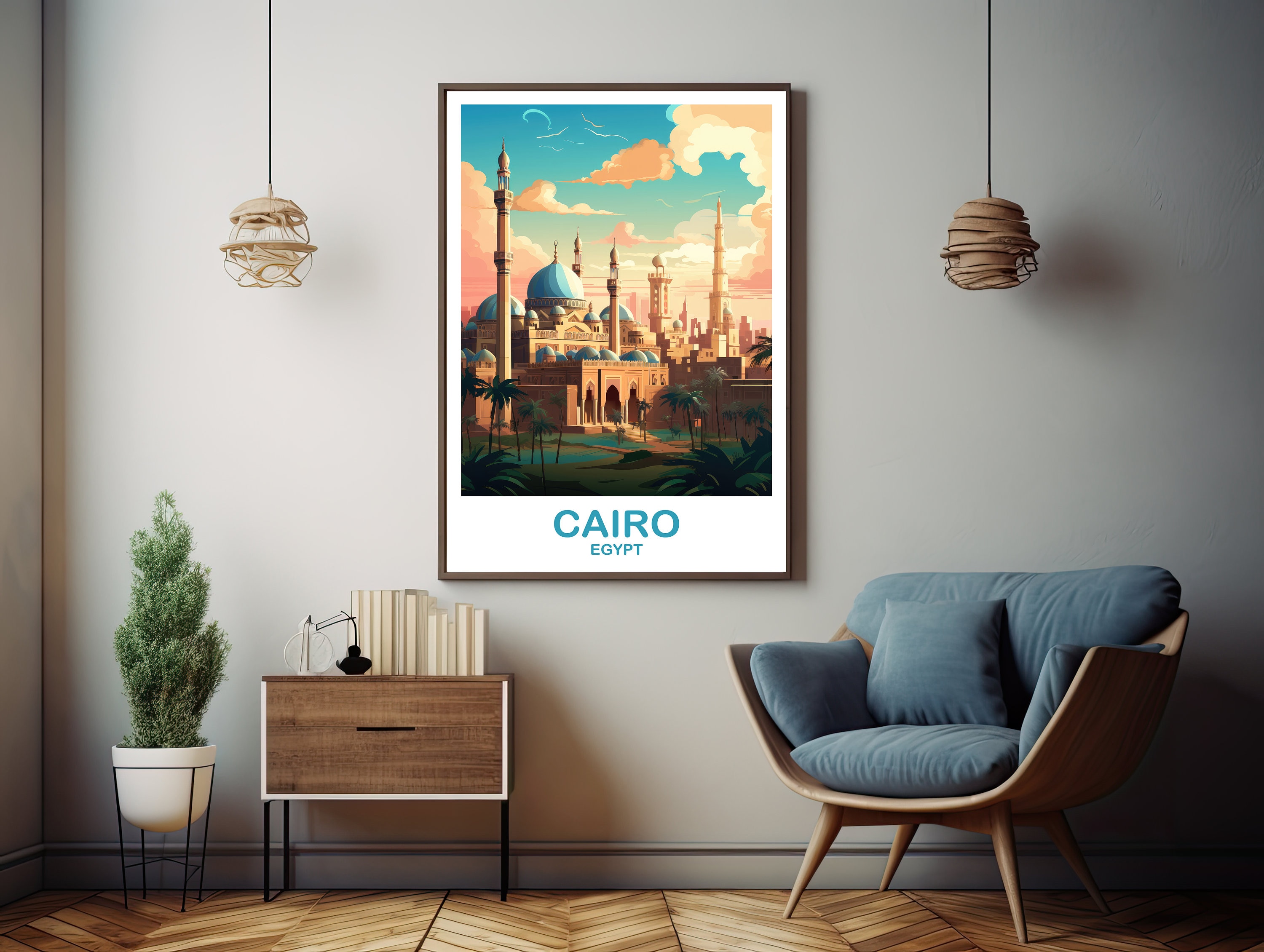 Cairo Travel Wall Art, Egypt Skyline, Cairo Egypt Wall Art Poster, City ...