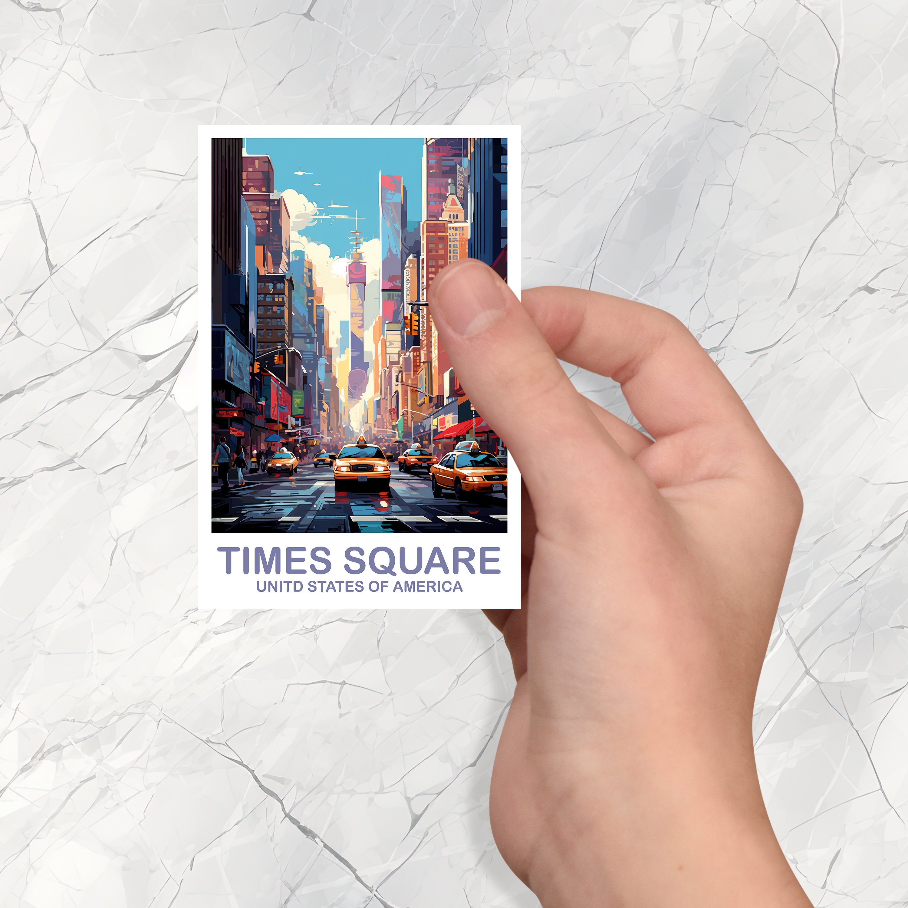 New York Travel Sticker, Manhattan Skyline Sticker, New York Sticker ...