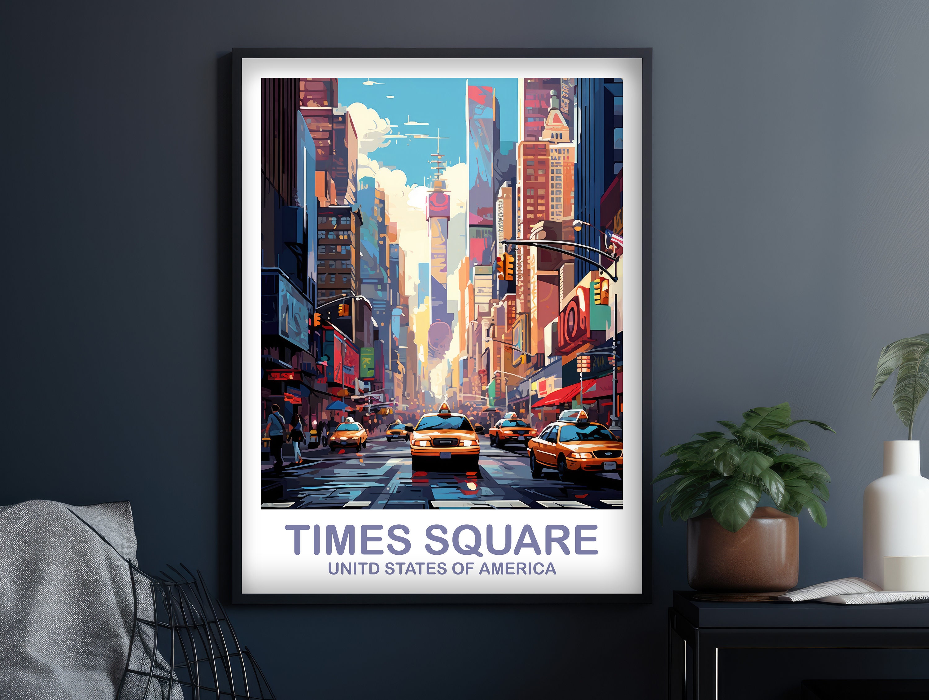 Times Square Travel Print, Times Square Wall Art, New York Wall Art ...